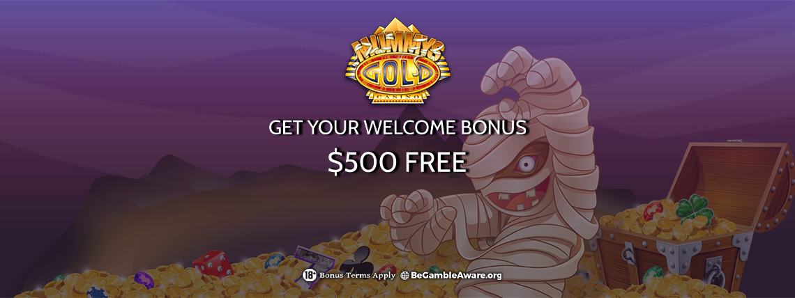 Mummys Gold Casino: 100% up to $500 New Player Match Bonus! - New ...