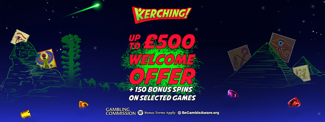 Kerching Casino: New Player Bonus - 150 Bonus Spins on IGT Slots!